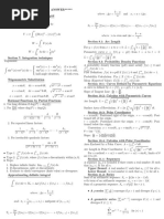 Calculus 2 Cheat Sheet | PDF | Analysis | Calculus