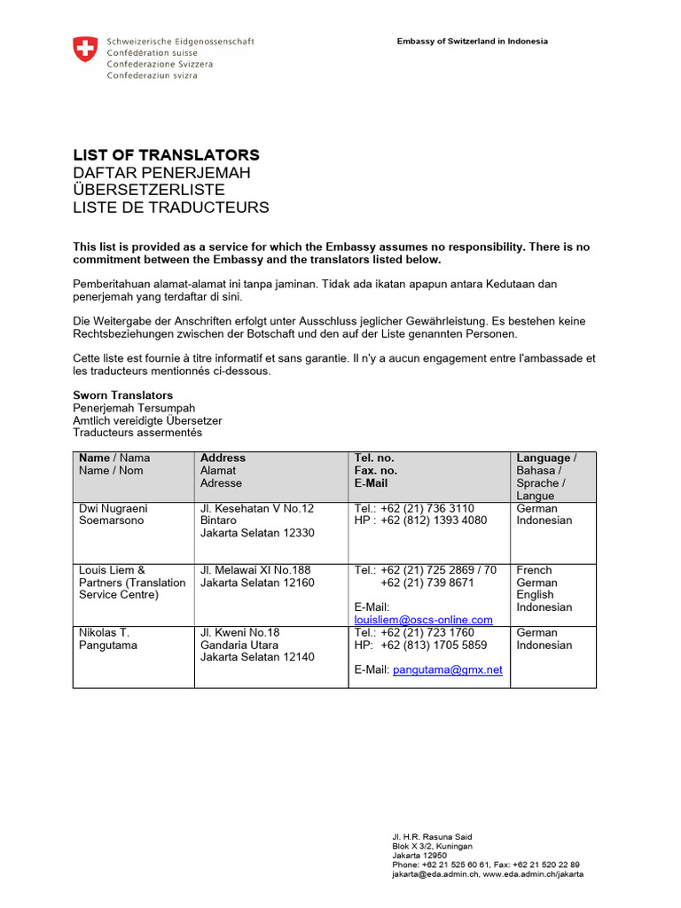 Translator-List-Updated-2024 EN ID DE FR | PDF