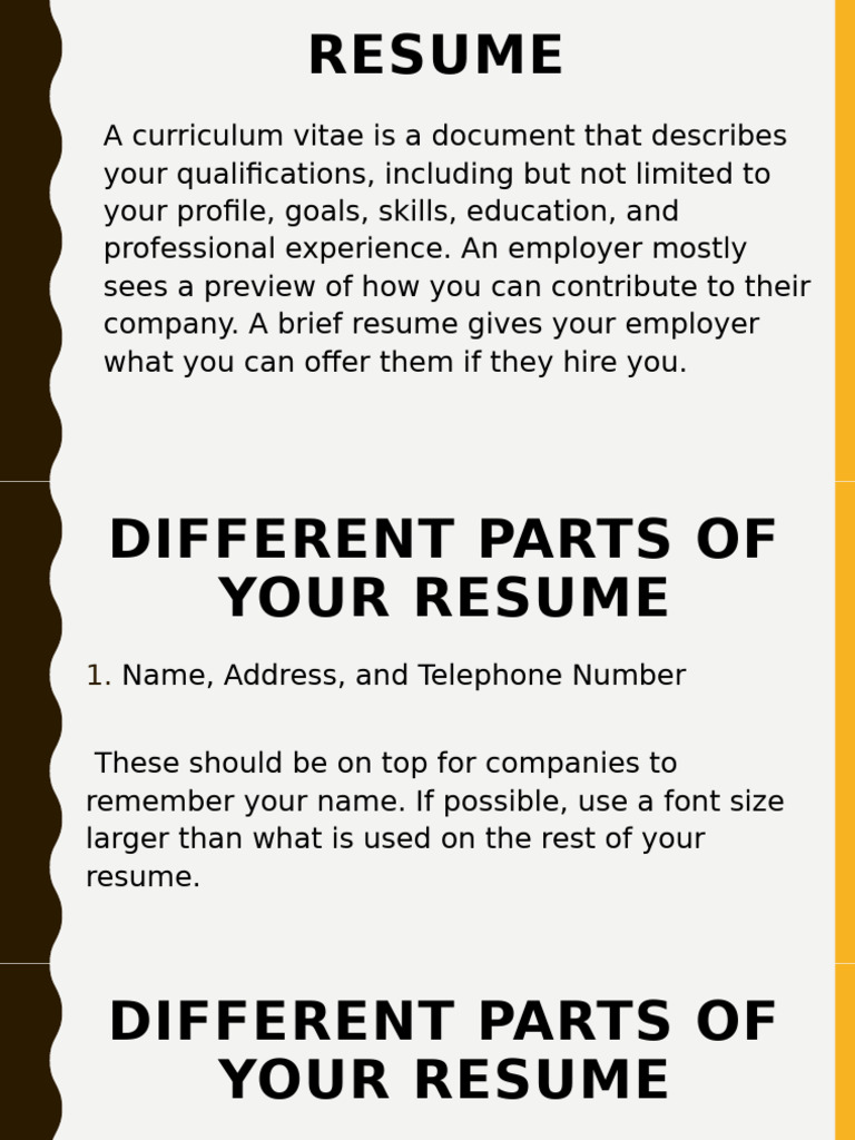 writing a resume | PDF | Résumé