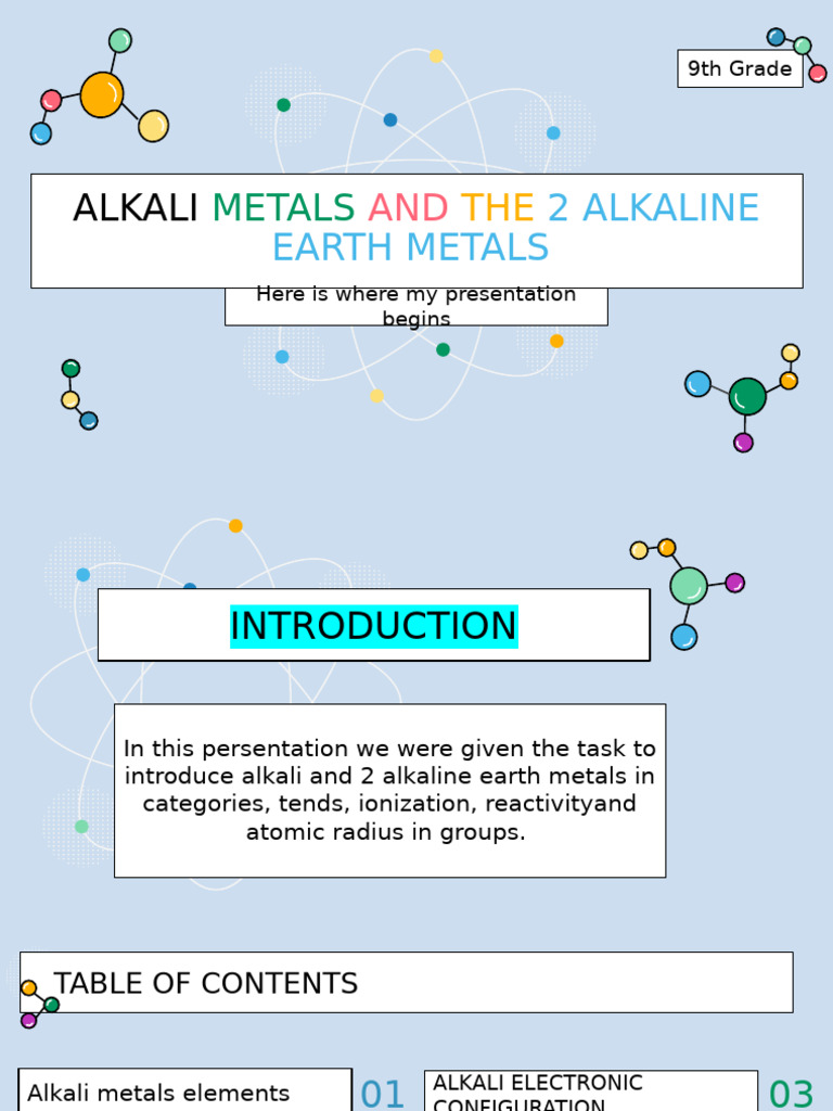 Alkali and Alkaline Metals | PDF | Lithium | Chemical Elements