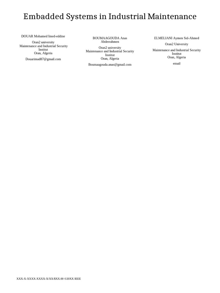 Conference Template A4 | PDF | Embedded System | Internet Of Things