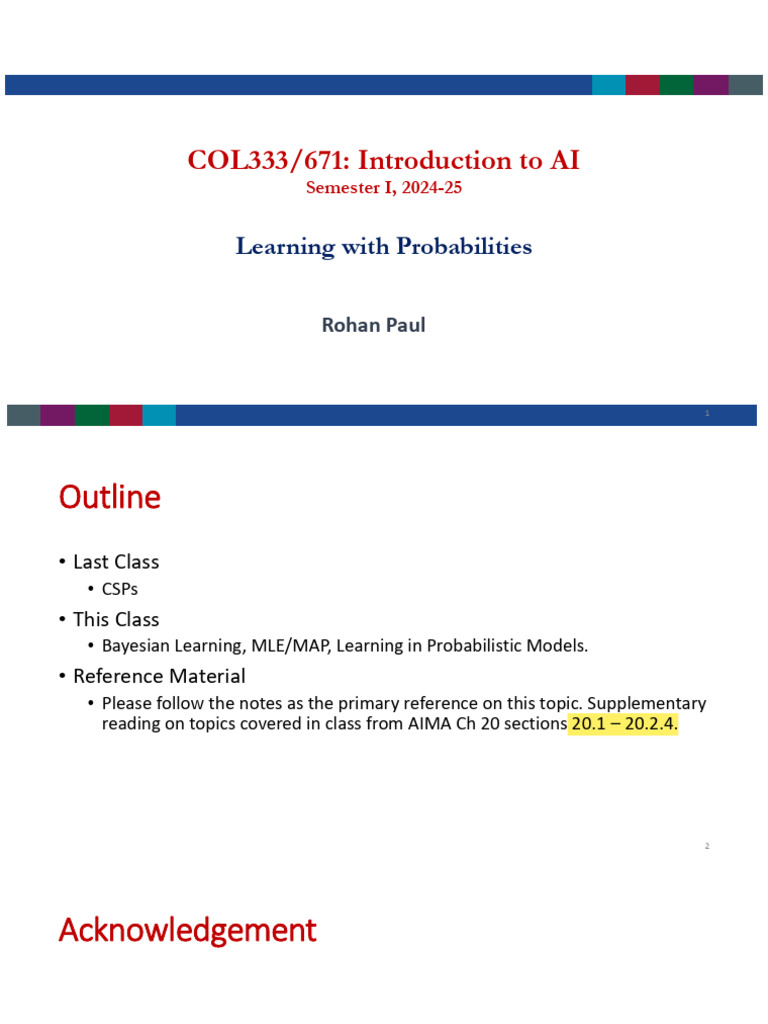 L09 Learning I Bayesian Learning | PDF | Cluster Analysis | Bayesian ... L09 Learning I Bayesian Learning | PDF | Cluster Analysis | Bayesian ...