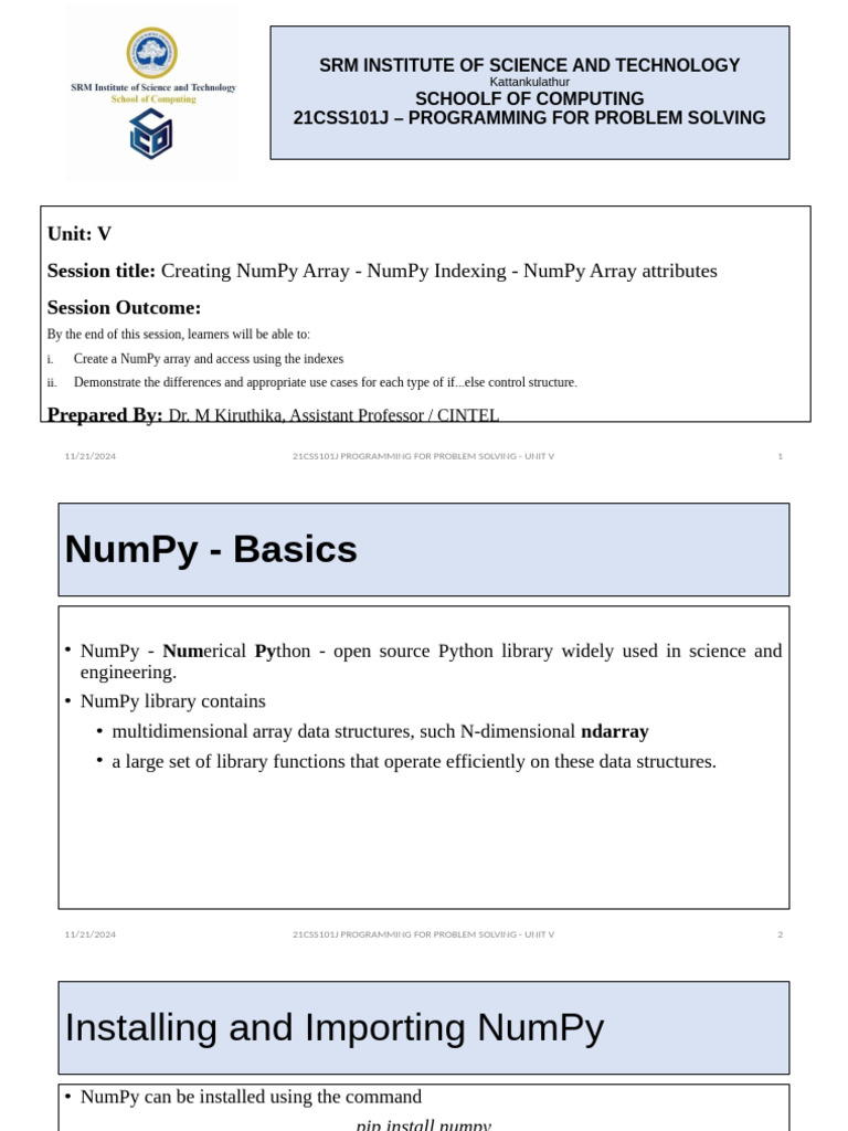 SRM PPS Unit 5 Consolidated | PDF | Computer Programming | Software Engineering