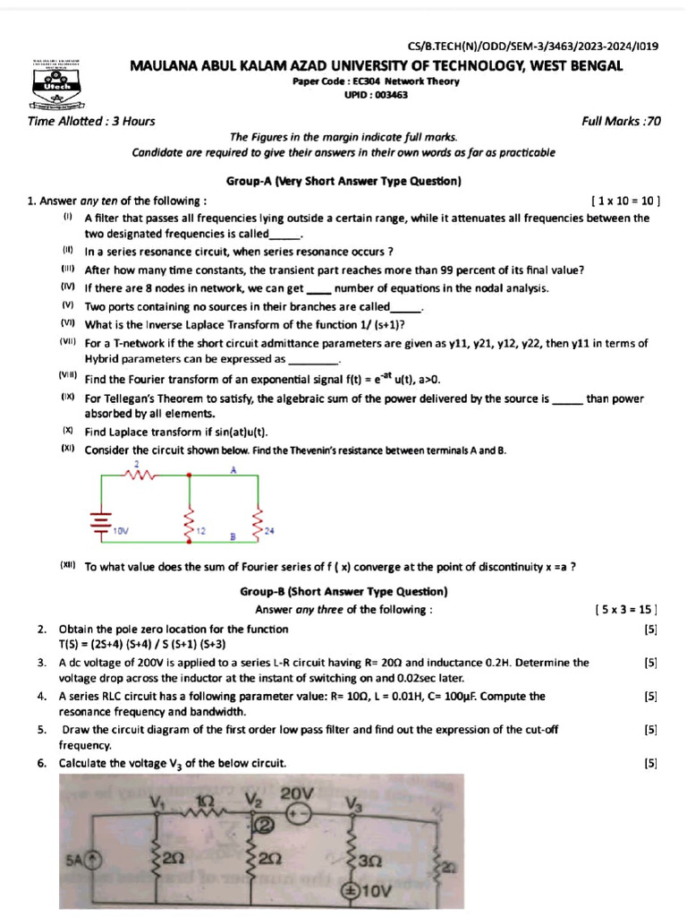 2023 | PDF | Resonance | Electrical Circuits
