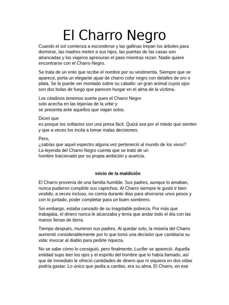 El Charro Negro | PDF