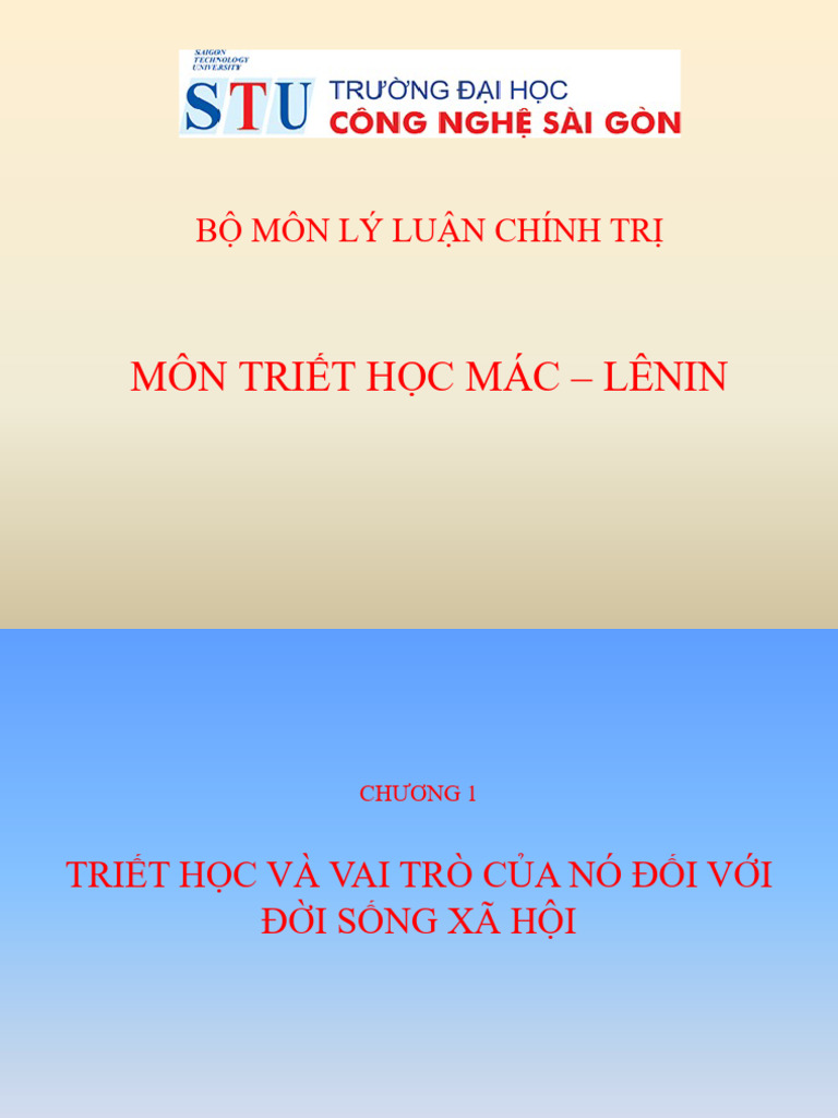 Triết Học Mác - Lênin | PDF