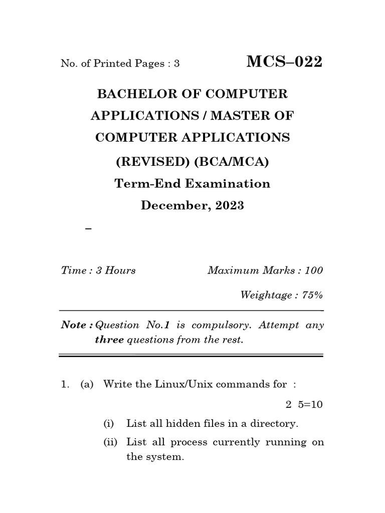MCS 022 | PDF | Computer File | Computer Network