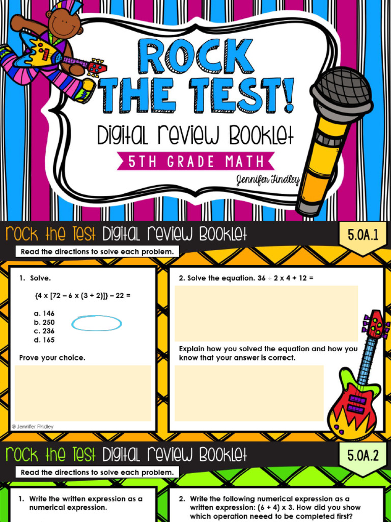 Rock The Test - 5th Math | PDF