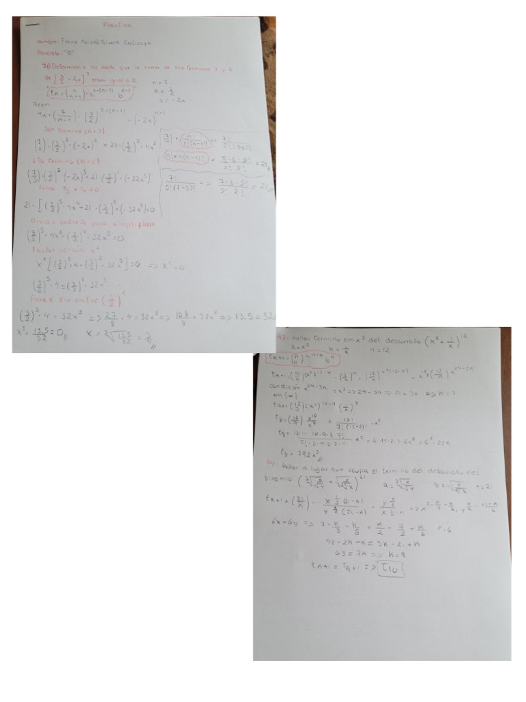 Practica Algebra | PDF