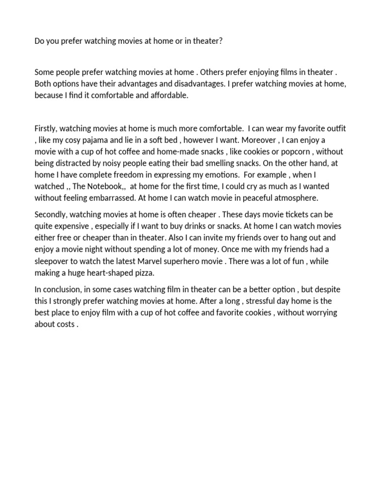 Preference Essay | PDF