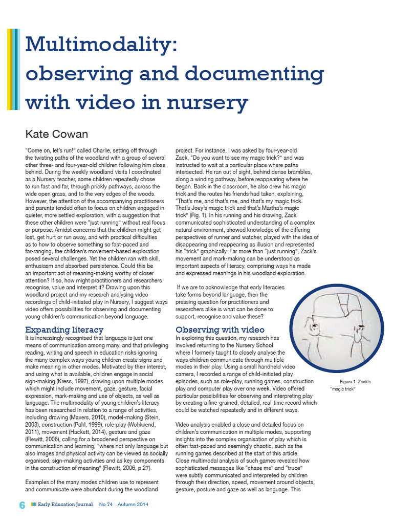 Multimodality Observing and Documenting | PDF | Communication | Human ... Multimodality Observing and Documenting | PDF | Communication | Human ...