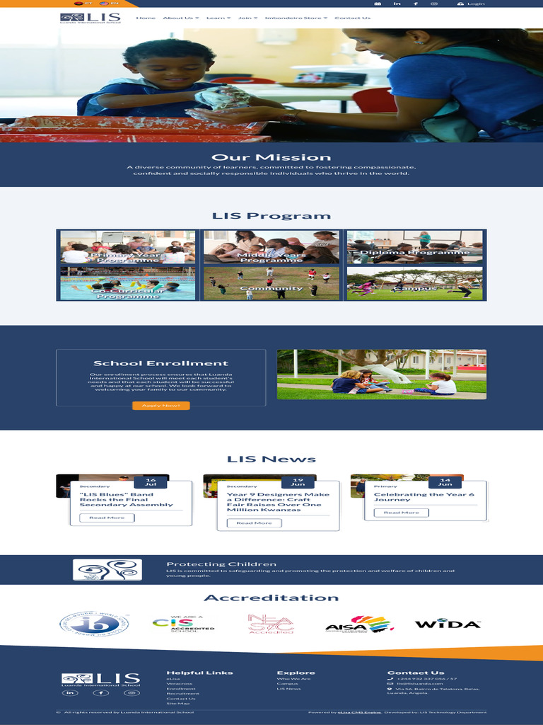 Luanda International School Overview | PDF