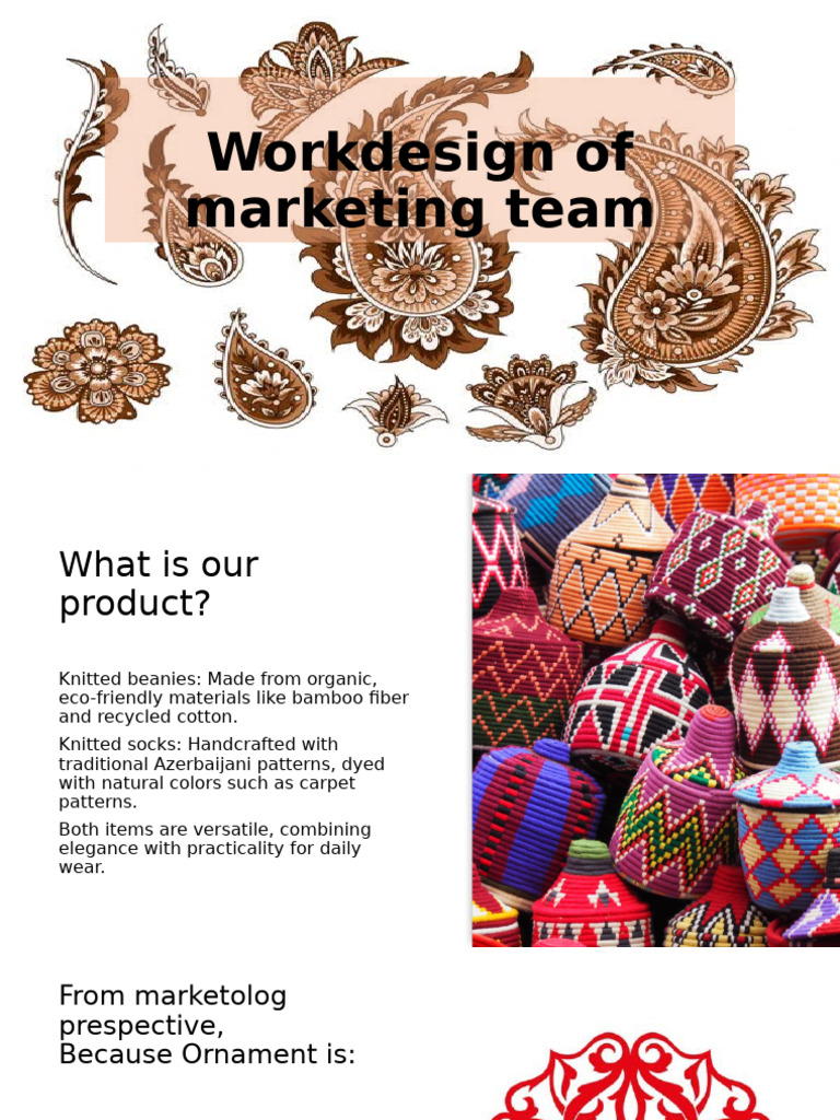 Workdesign of Marketing Team | PDF