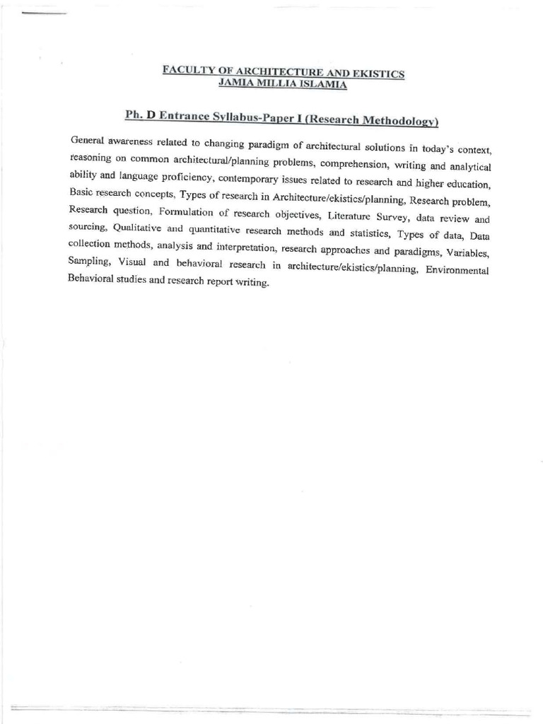 Faculty of Architecture & Ekistics | PDF