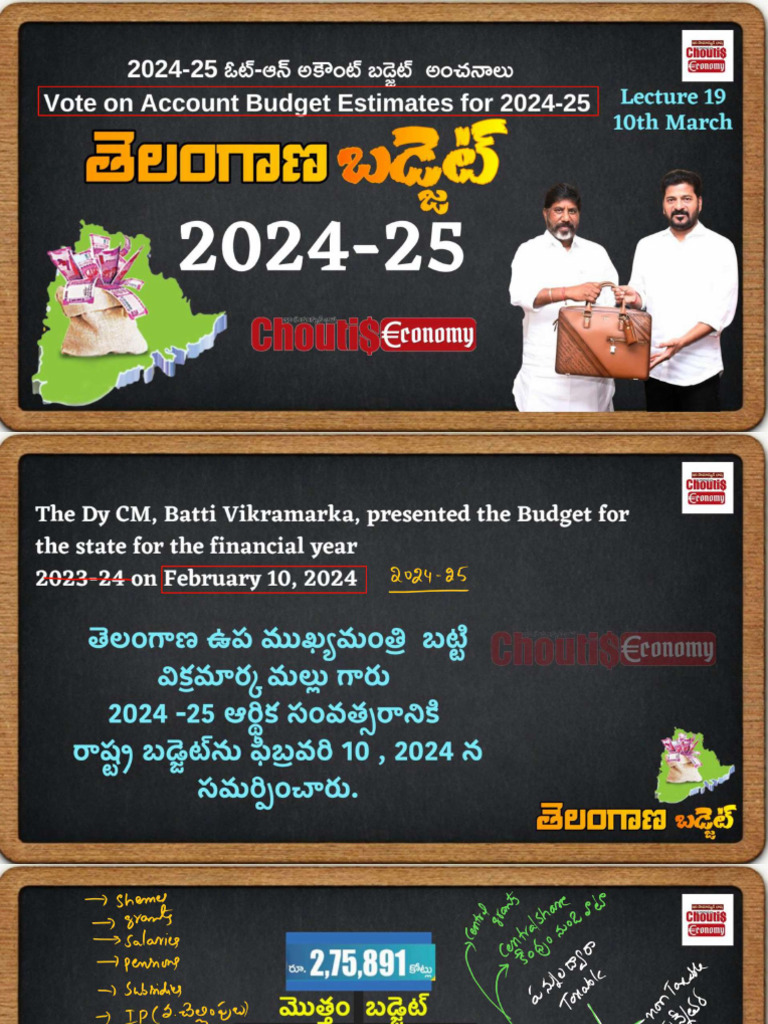 Telangana Budget 2024-25 Overview | PDF