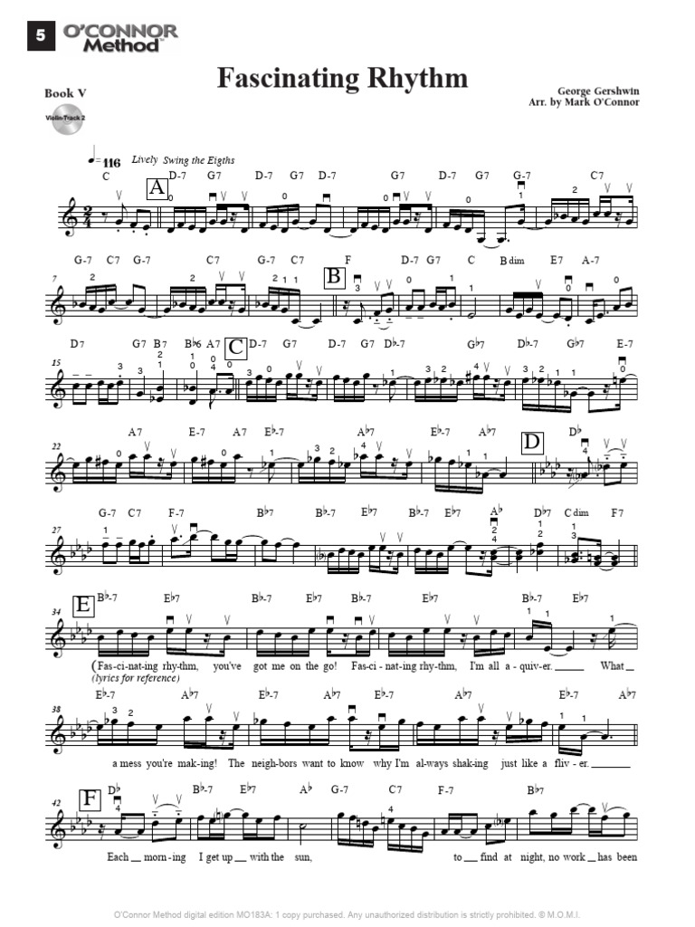 O'Connor Method: Fascinating Rhythm | PDF