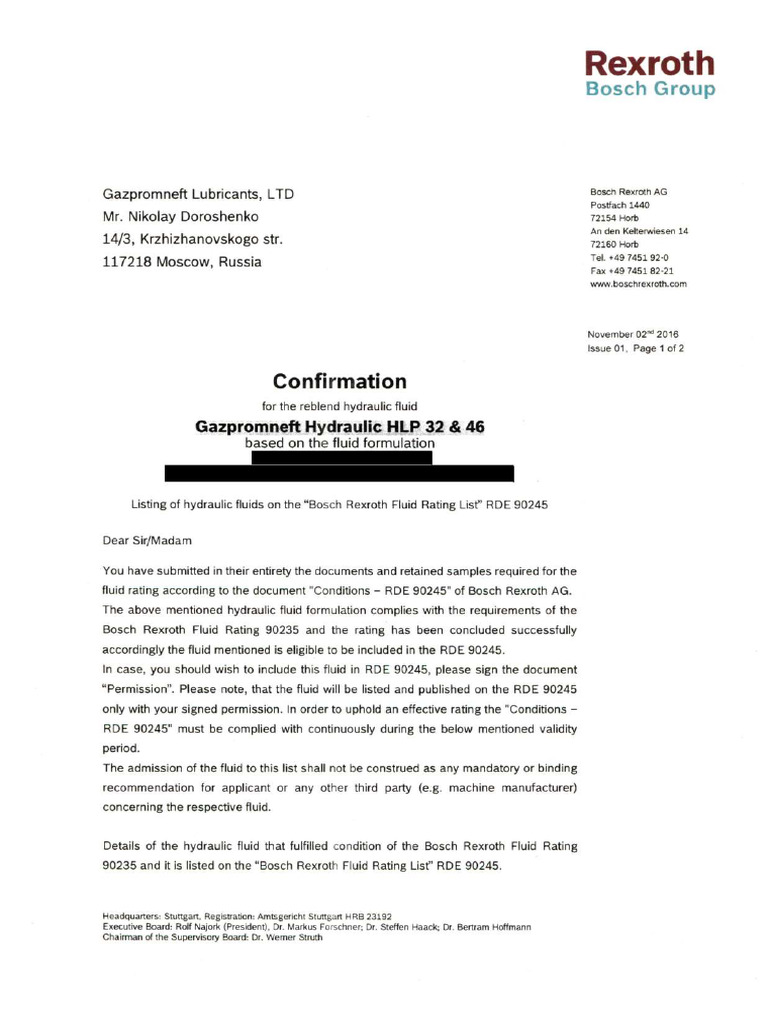 Odobrenie Bosch Rexroth Rde 90245 Compressed 1 | PDF