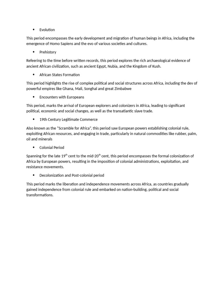 African History | PDF