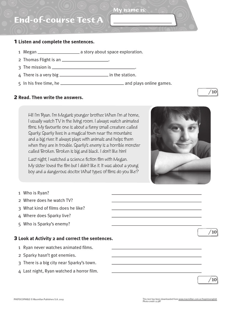 HIE4_End-of-Course_Test | PDF | Planets | Stars