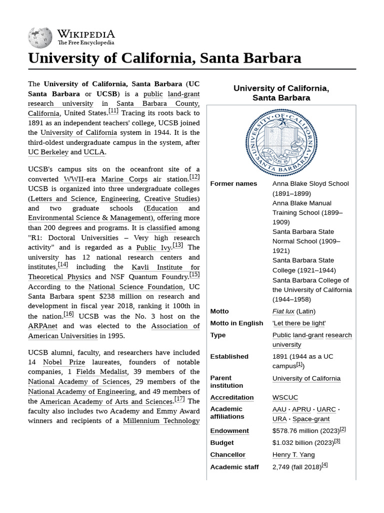 University of California, Santa Barbara | PDF