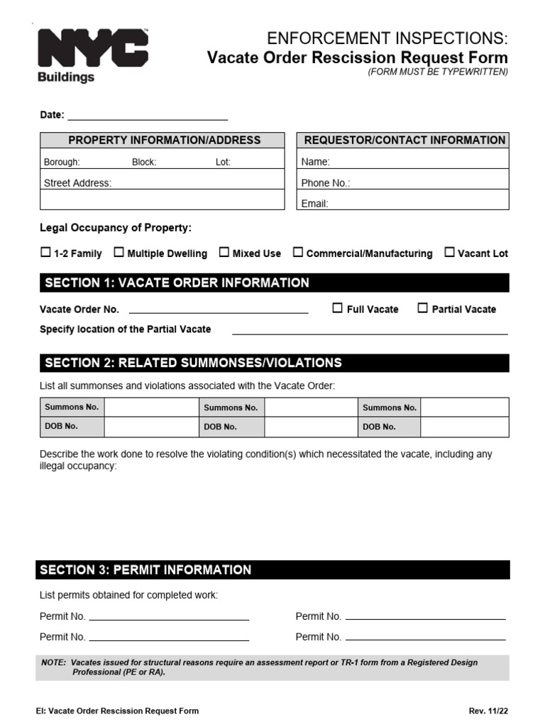 Vacate Order Rescission Guide | PDF