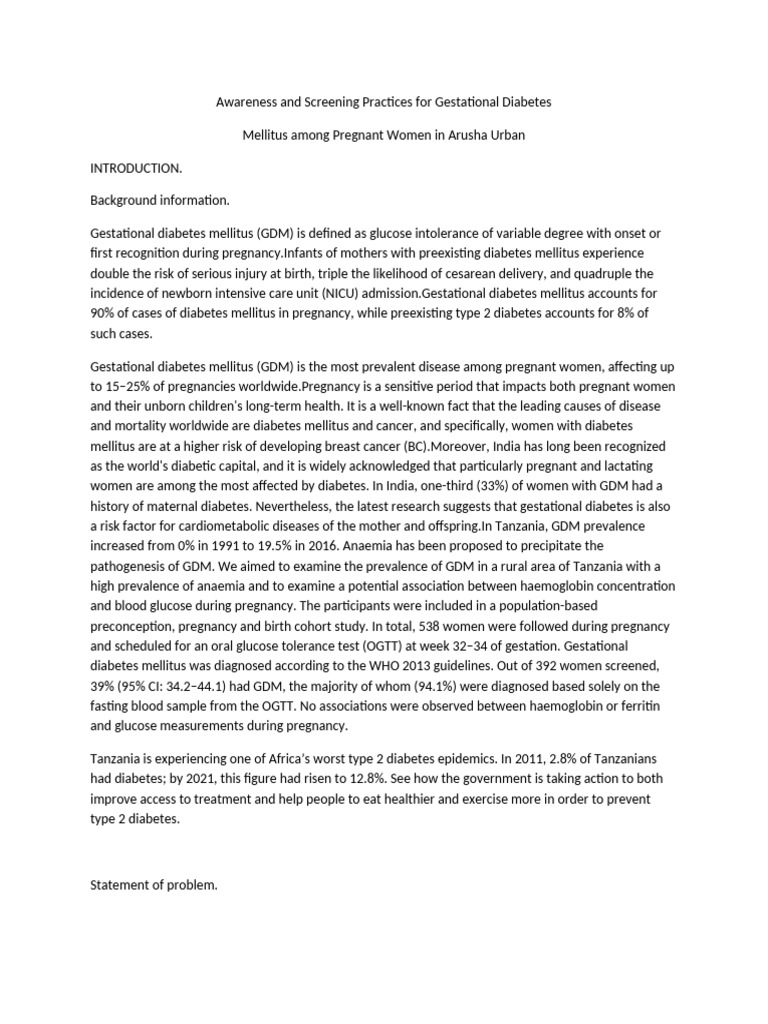 MGD miliary | PDF | Gestational Diabetes | Diabetes