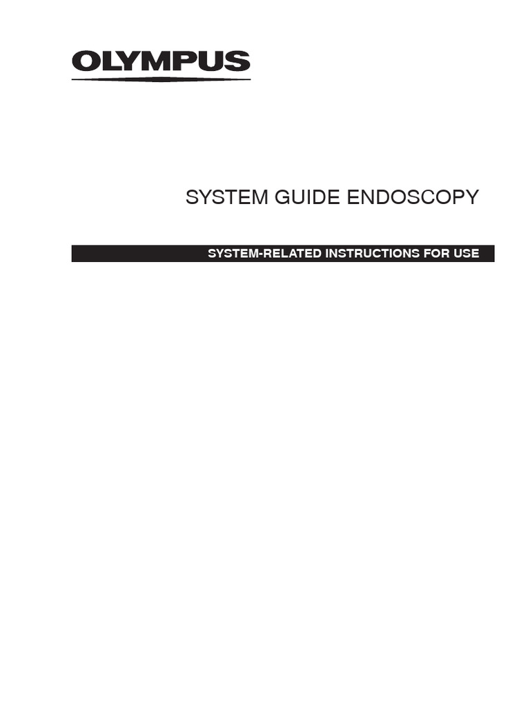 System Guide Endoscopy: System-Related Instructions For Use | PDF | Laser