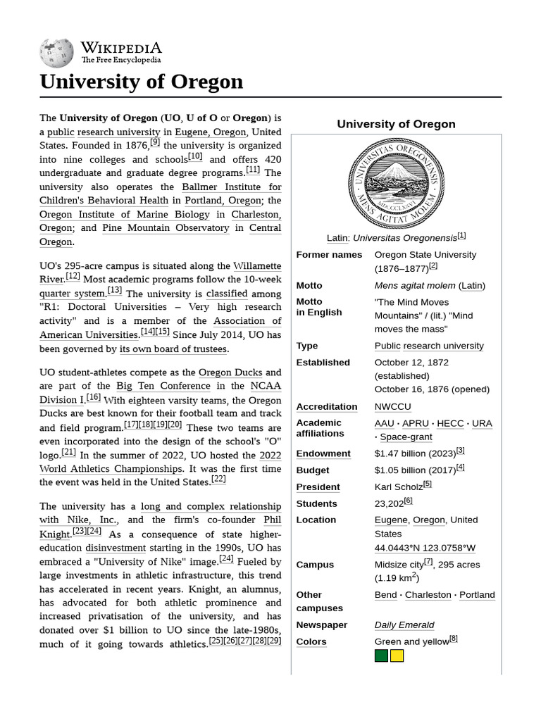 University_of_Oregon | PDF