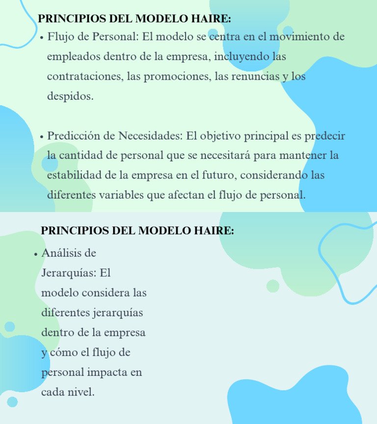 Modelo Haire: Flujo y Necesidades de Personal | PDF
