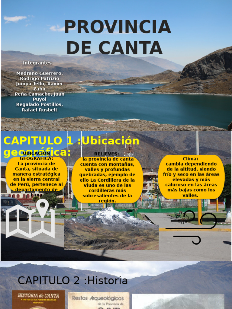 Canta: Geografía, Cultura y Economía | PDF