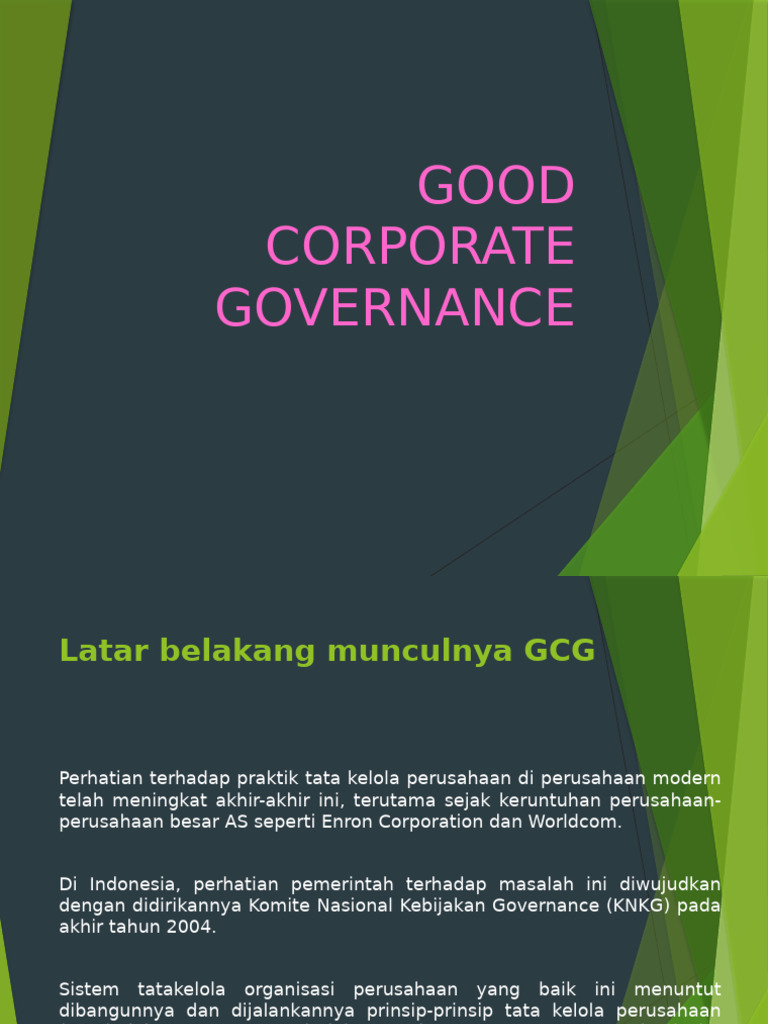 07-KONSEP dan PENERAPAN GCG | PDF