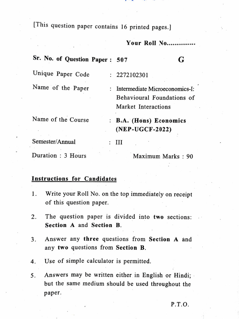 micropaper | PDF | Long Run And Short Run | Production Function