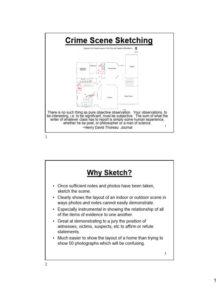 Crime Scene Sketching and Photography | PDF | Crime Scene