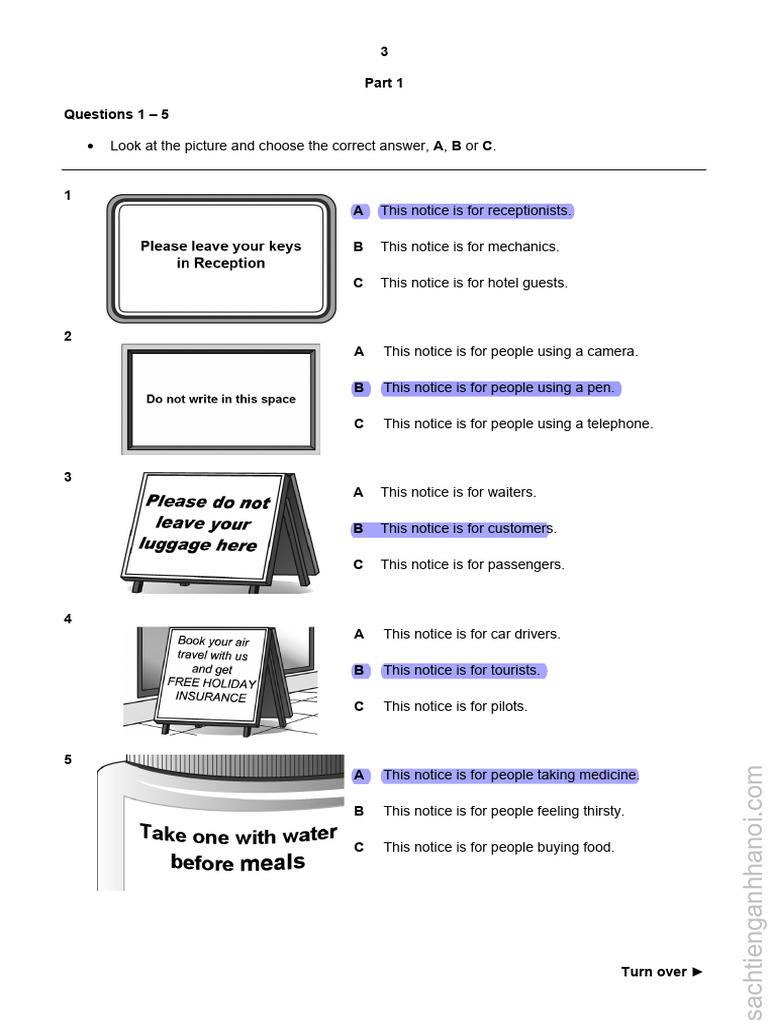 English Placement Test 1 | PDF