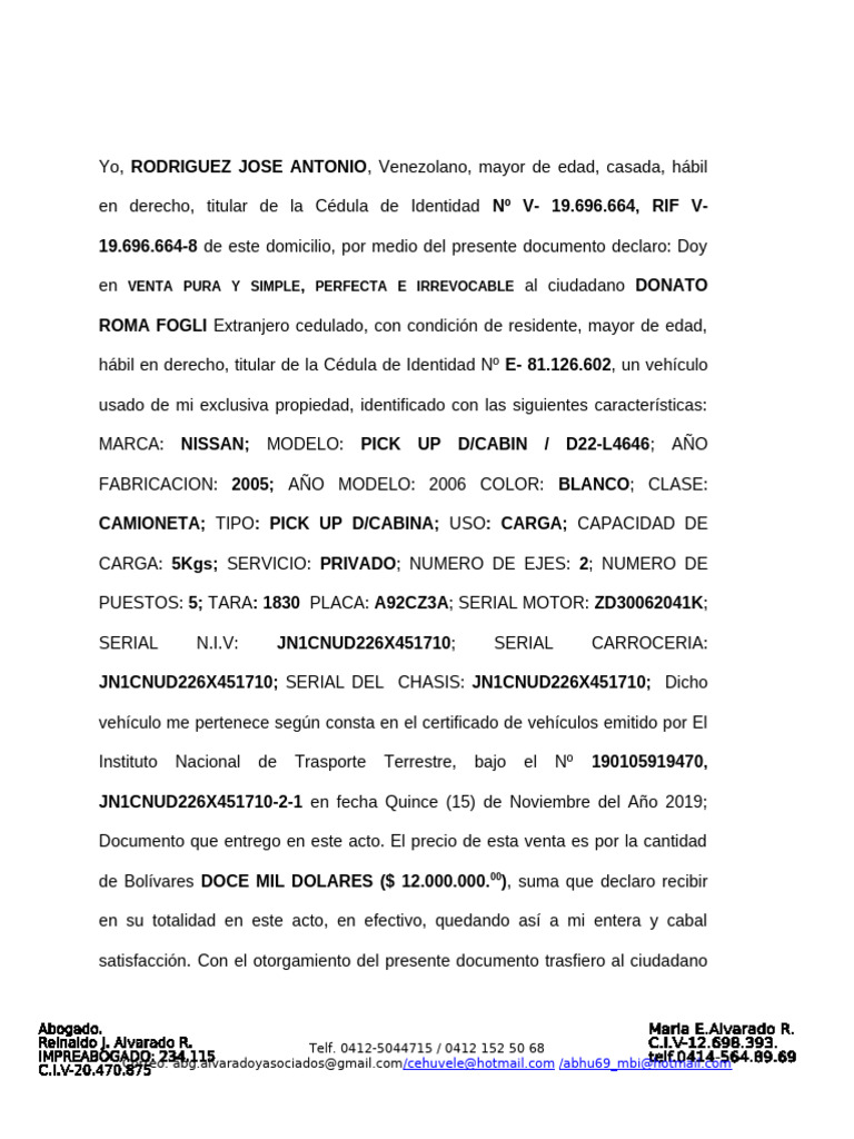 COMPRA VENTA TOYOTA AVILA Vehiculo Century Negro Latonero Leonardo (2 ...