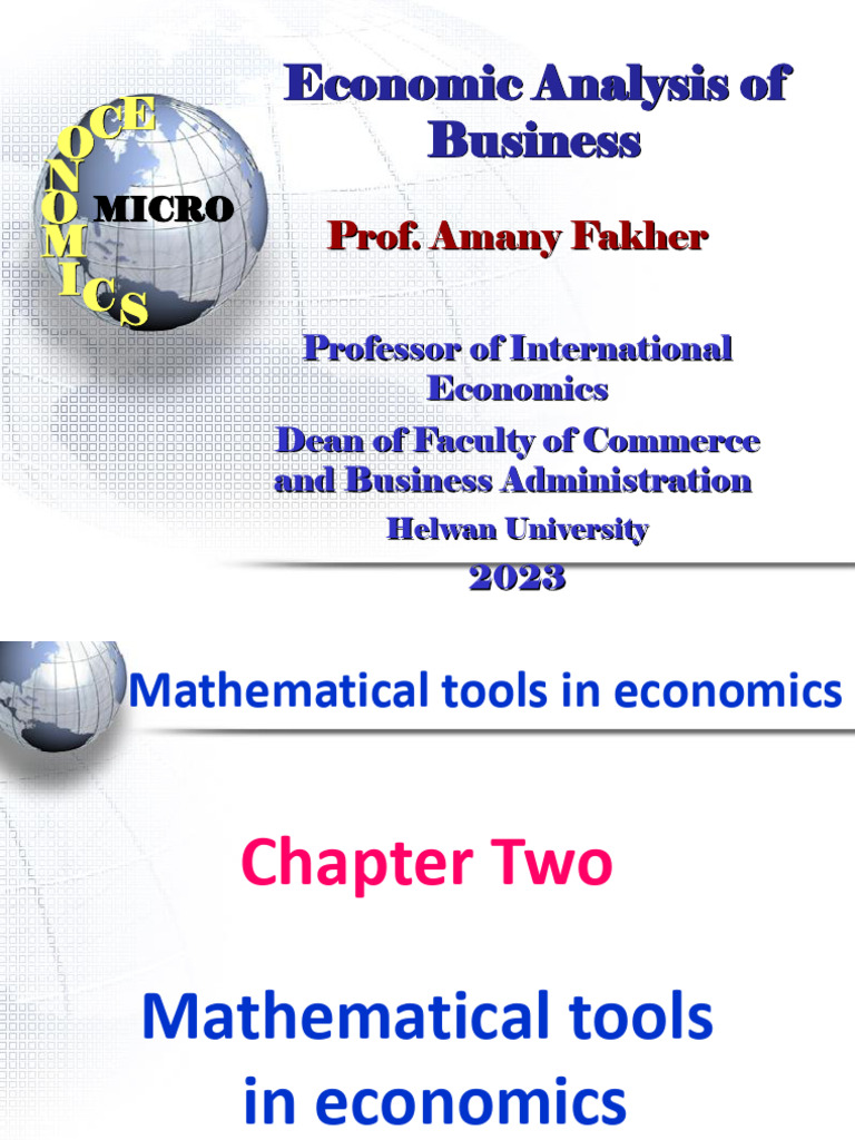 Mathematical Tools in Economics | PDF | Nonlinear System | Equations