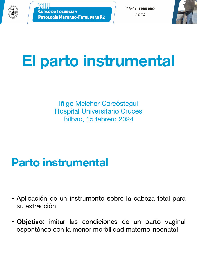 Parto Instrumental: Indicaciones y Técnicas | PDF | Parto ...