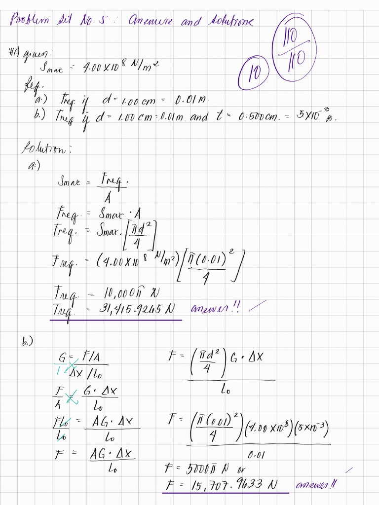 PS 5 Answers and Solutions | PDF
