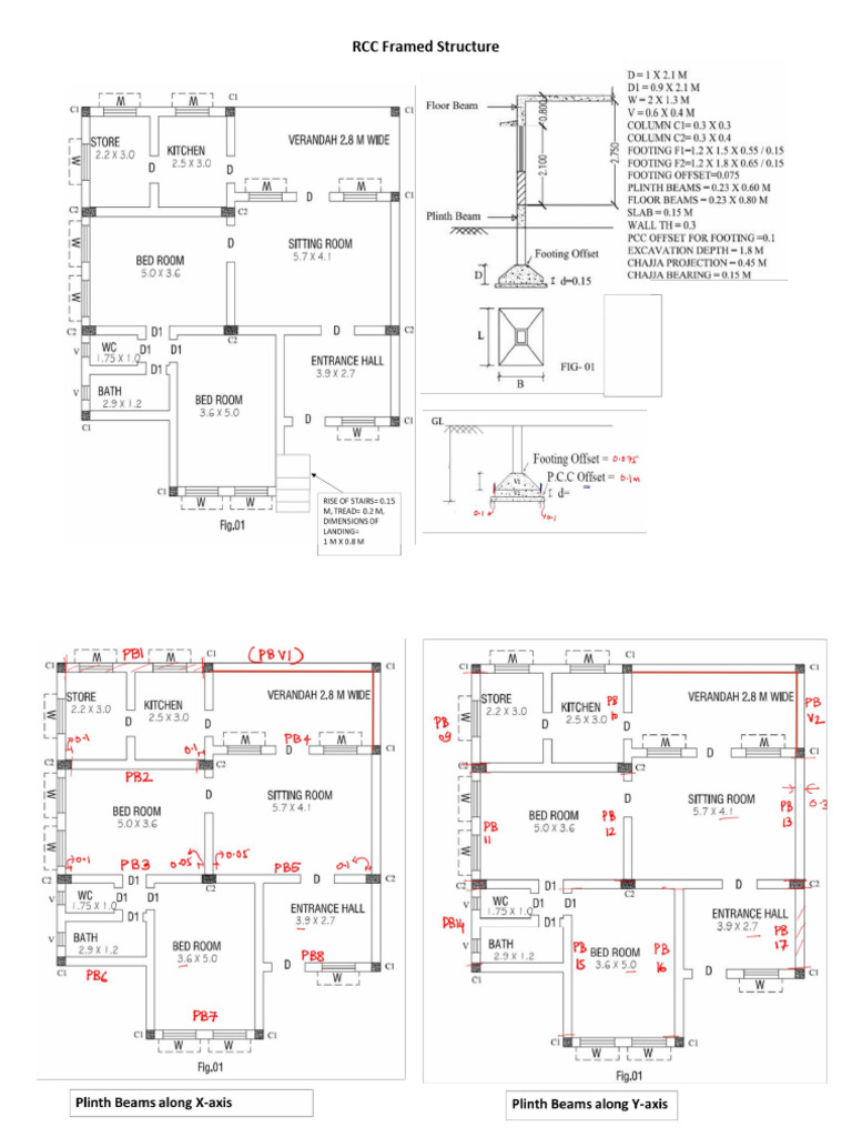 RCC Framed Structure | PDF