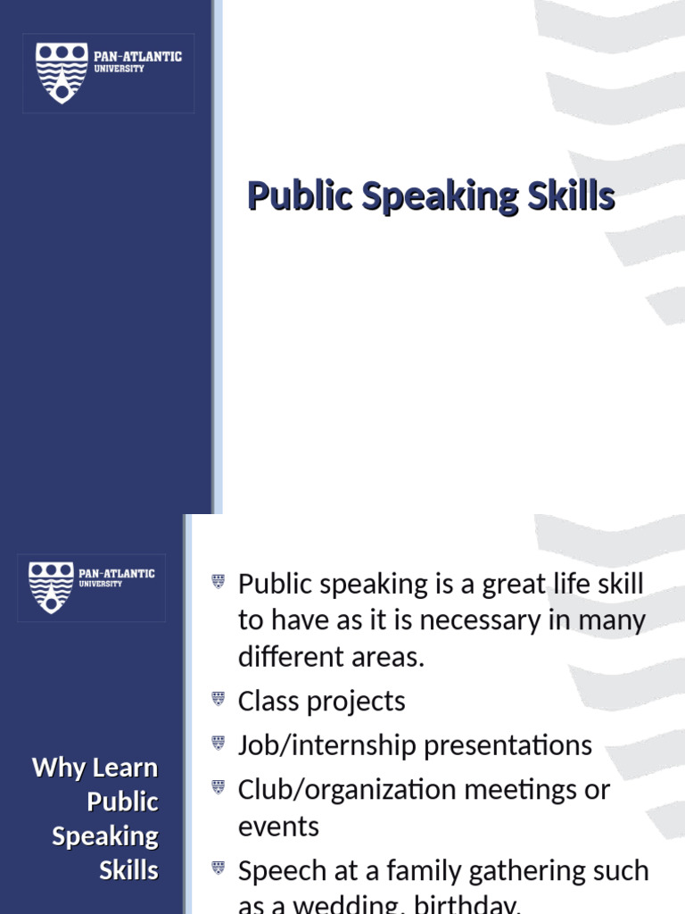 Public Speaking Skills | PDF | Nonverbal Communication | Human ...