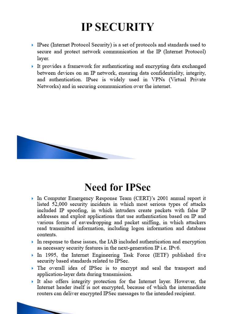UNIT-V(IPSec) | PDF | Transport Layer Security | Internet Protocols