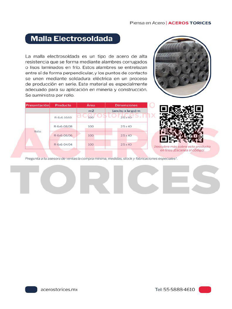 Malla Electrosoldada Ficha Técnica | PDF