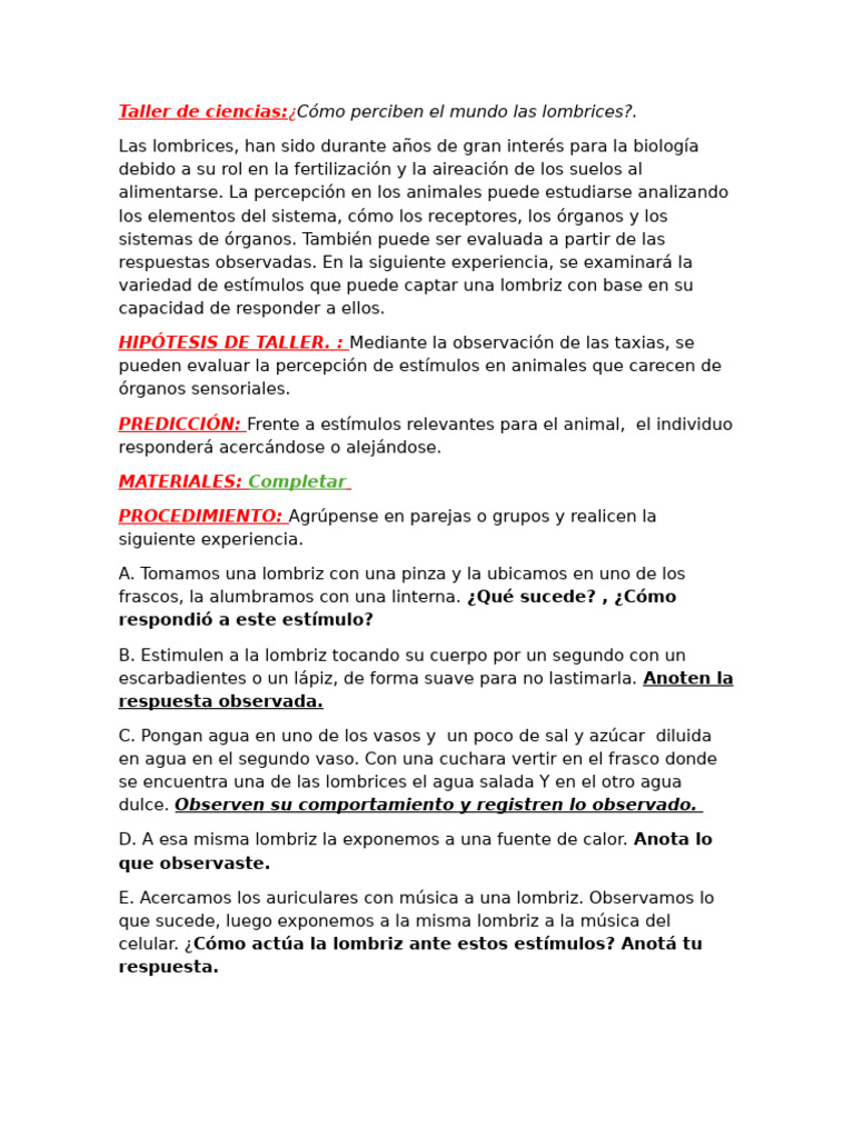 Taxismo en Las Lombrices | PDF