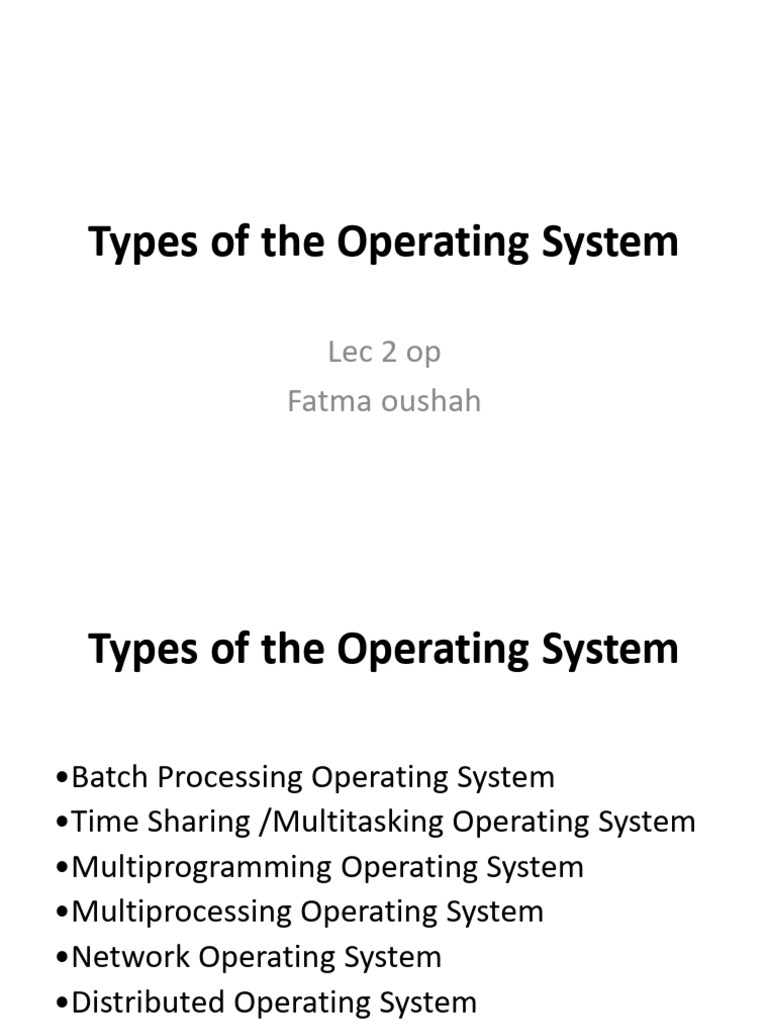 lec2 oopf | PDF | Process (Computing) | Operating System