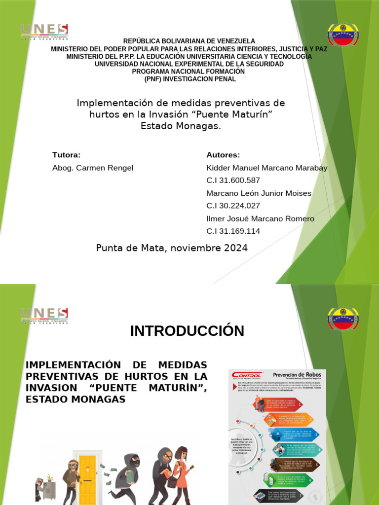E-5 Presentacion MARCANO LEON | PDF | Venezuela | Criminología