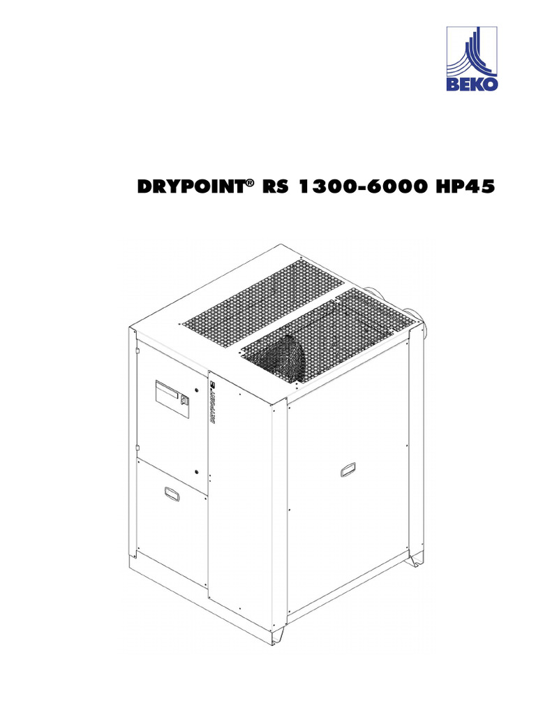 DRYPOINT RS 1300-6000 Manual en 2019 10 00 01 | PDF | Clothes Dryer | Safety
