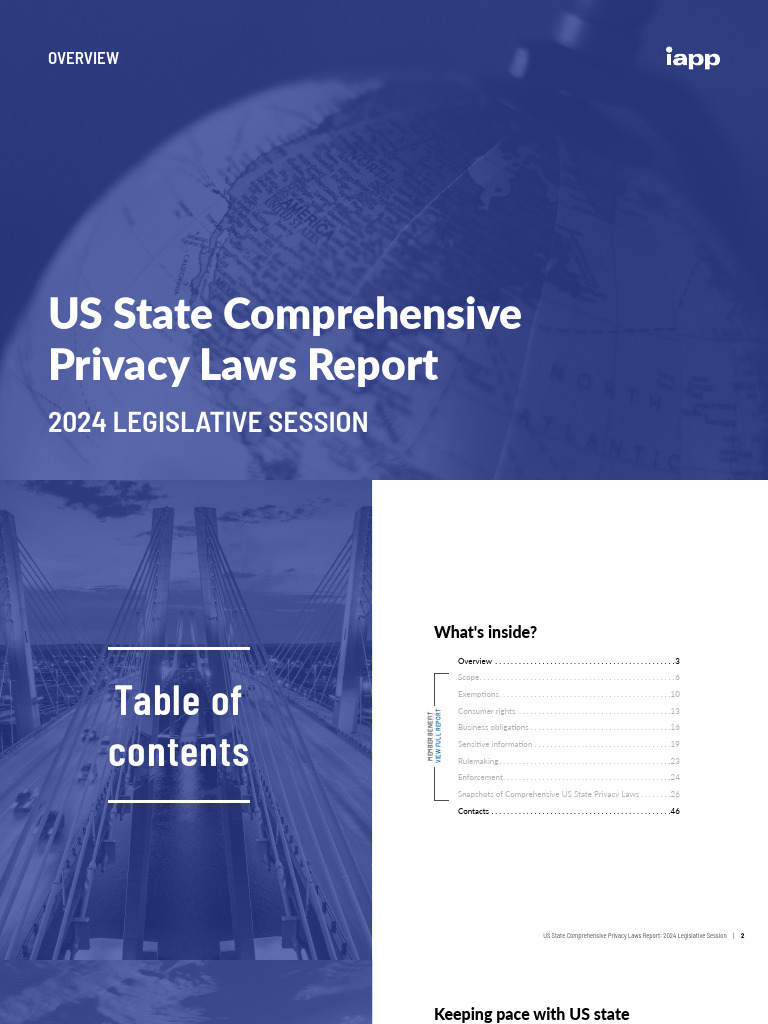 us_state_privacy_laws_report_2024_overview | PDF | Privacy | Rights