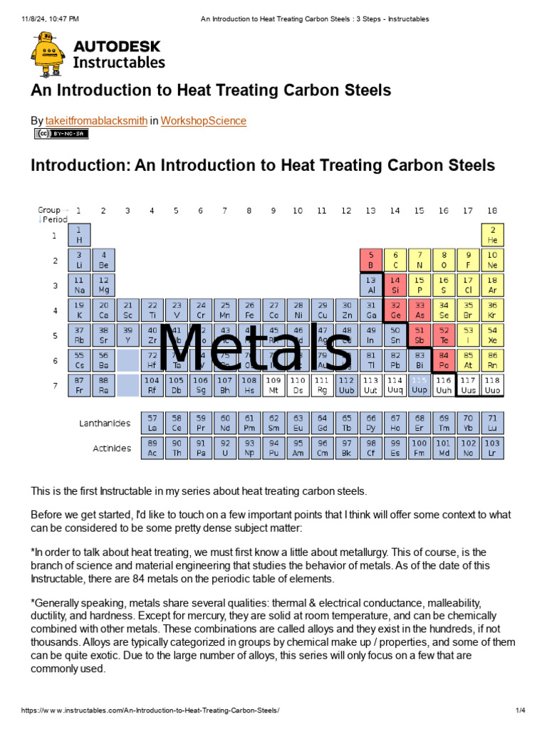 Heat Treating Basics for Carbon Steels | PDF | Steel | Heat Treating