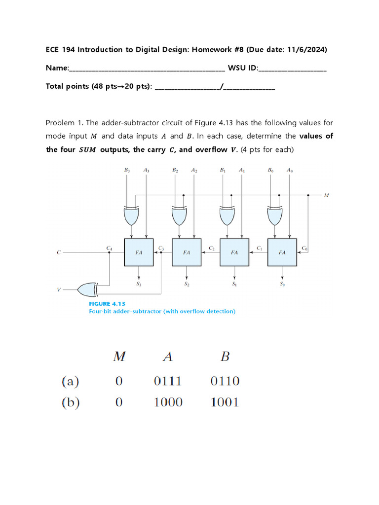 2024 Fall_ECE 194 Digital Design_HW_008 (1) | PDF