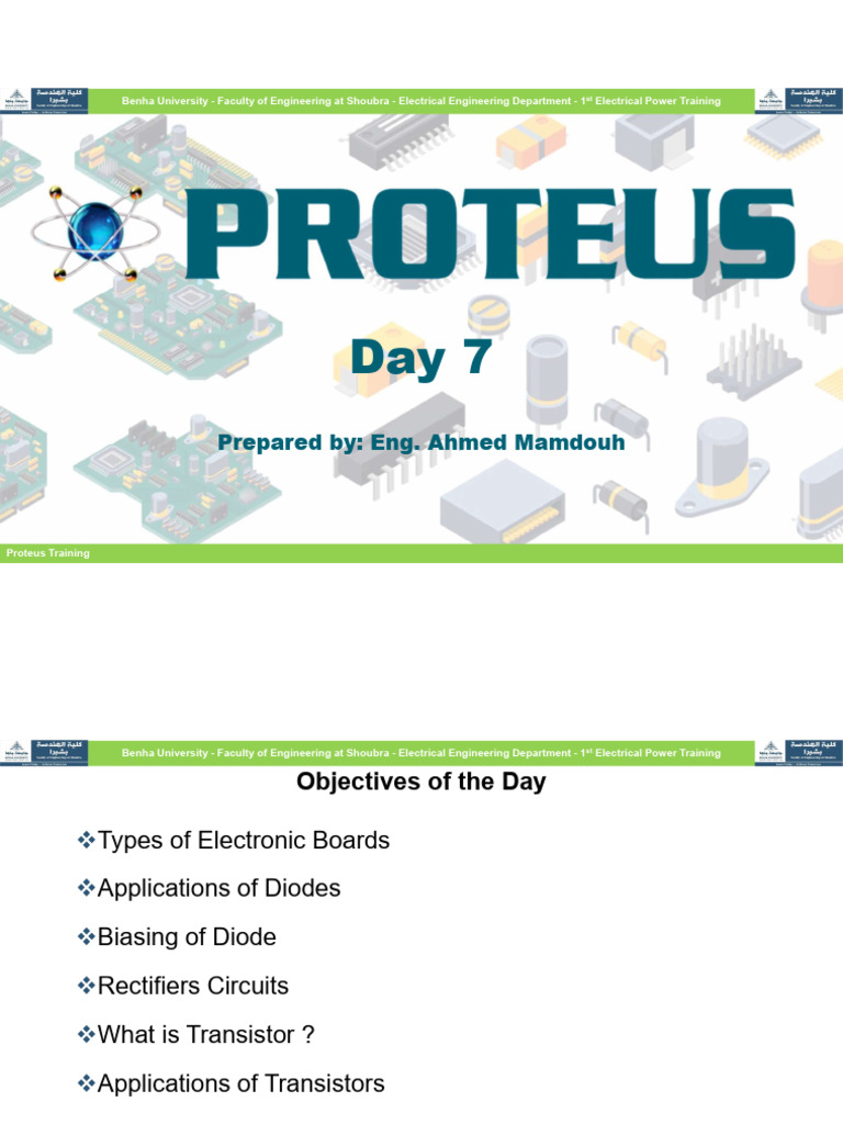 Day 7 Proteus | PDF | Power Supply | Printed Circuit Board